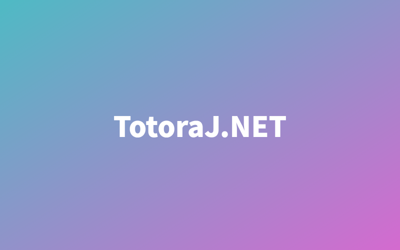 TotoraJ.NET v4 | TotoraJ.NET